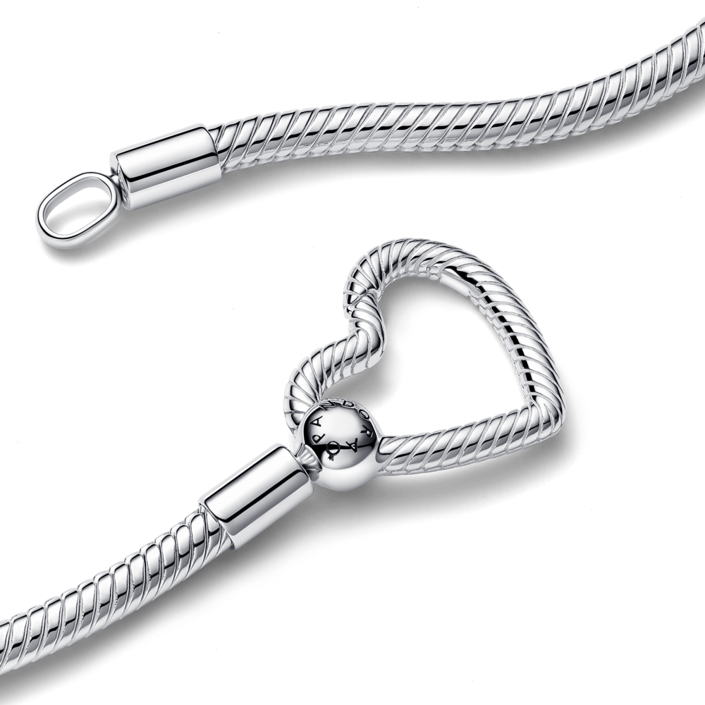 Collar de Cadena de Serpiente con Hebilla de Corazón|Pandora - Joyas ...