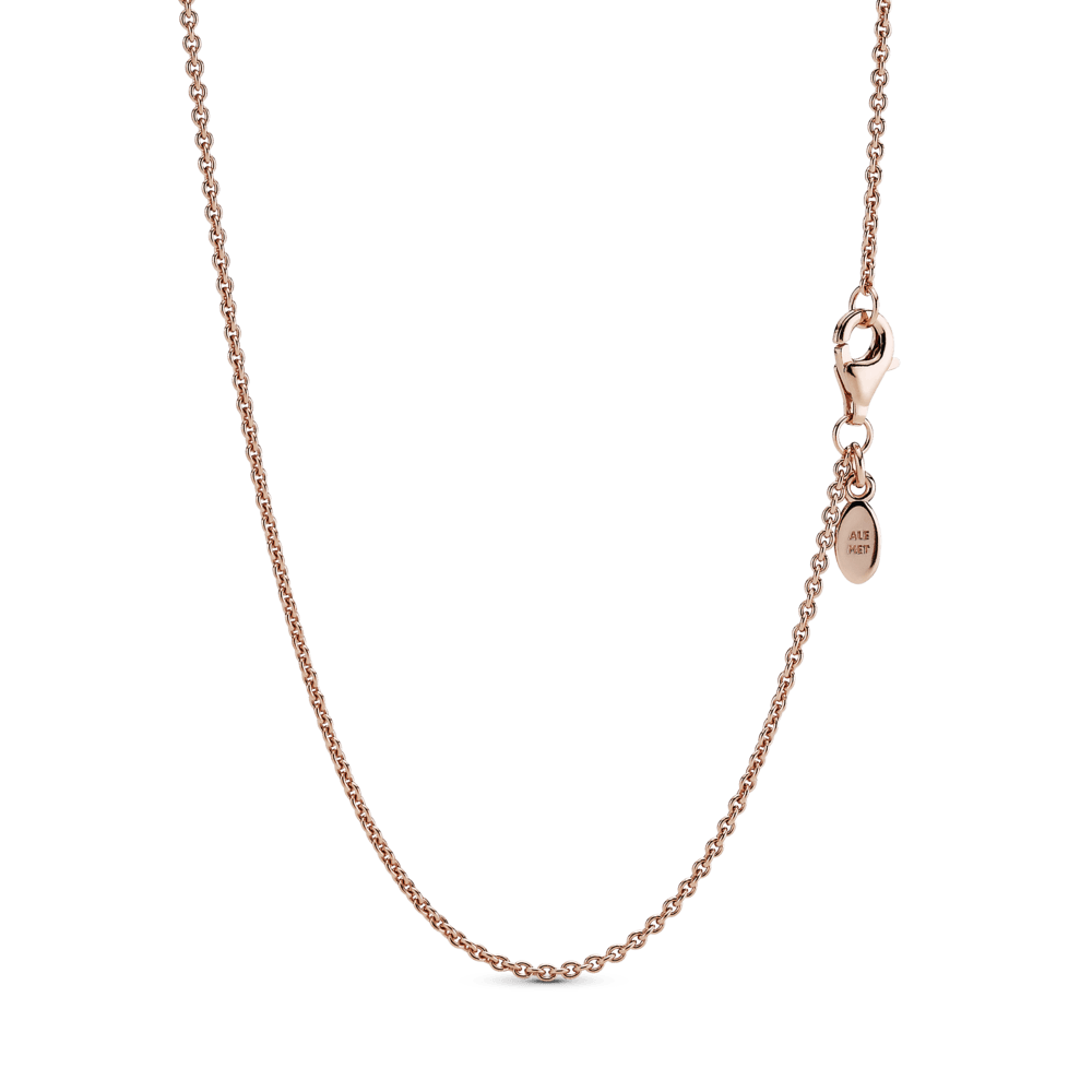 Collar Cadena Clásica Recubrimiento en Oro Rosa de 14k|Pandora - Joyas ...