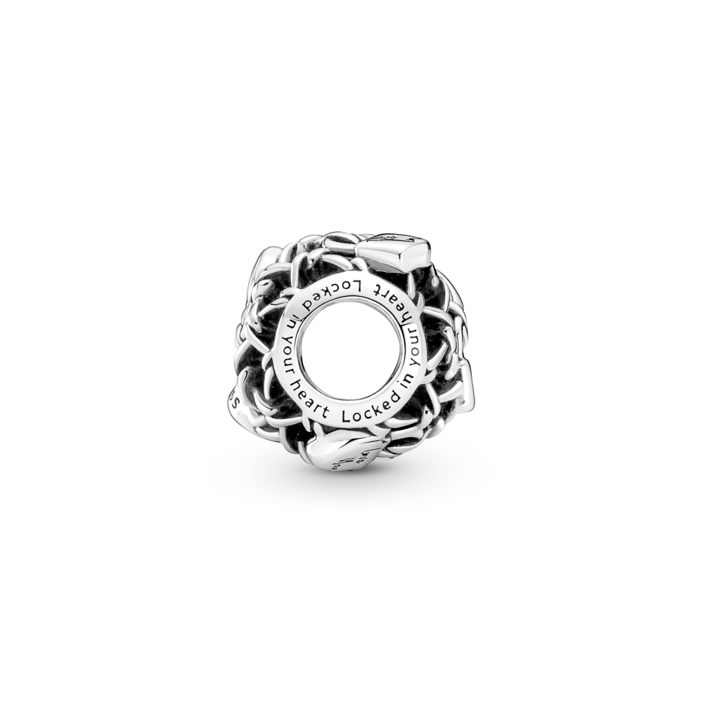 Charm Calado Cadena De Eslabones Con Candado|Pandora - Joyas Pandora ...