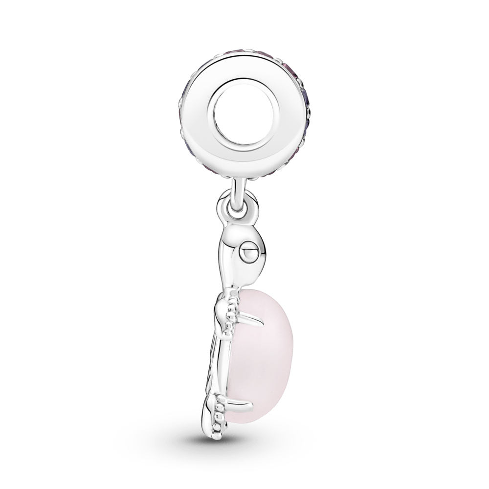 Charm colgante Tortuga de mar rosa de cristal Murano|Pandora - Joyas ...