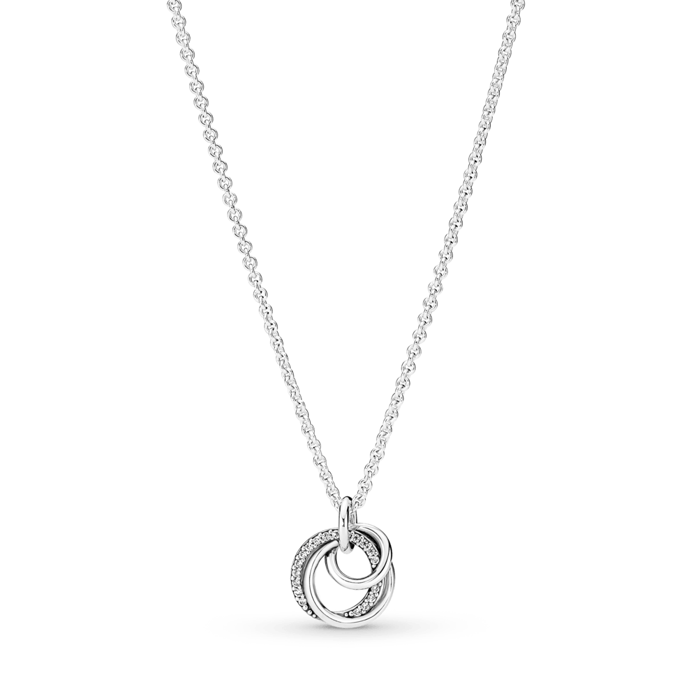 Collar Con Pendiente Círculos Entrelazados Familia Por Siempre|Pandora ...