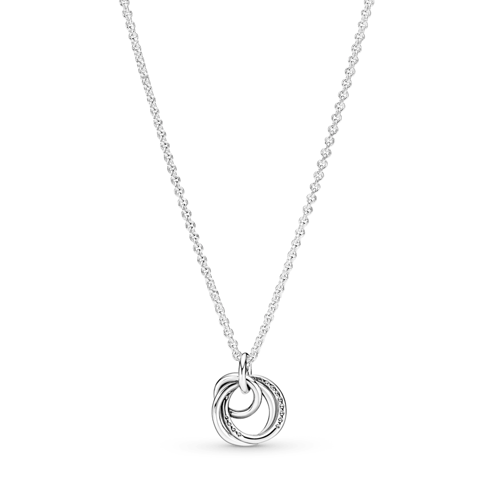 Collar Con Pendiente Círculos Entrelazados Familia Por Siempre|Pandora ...