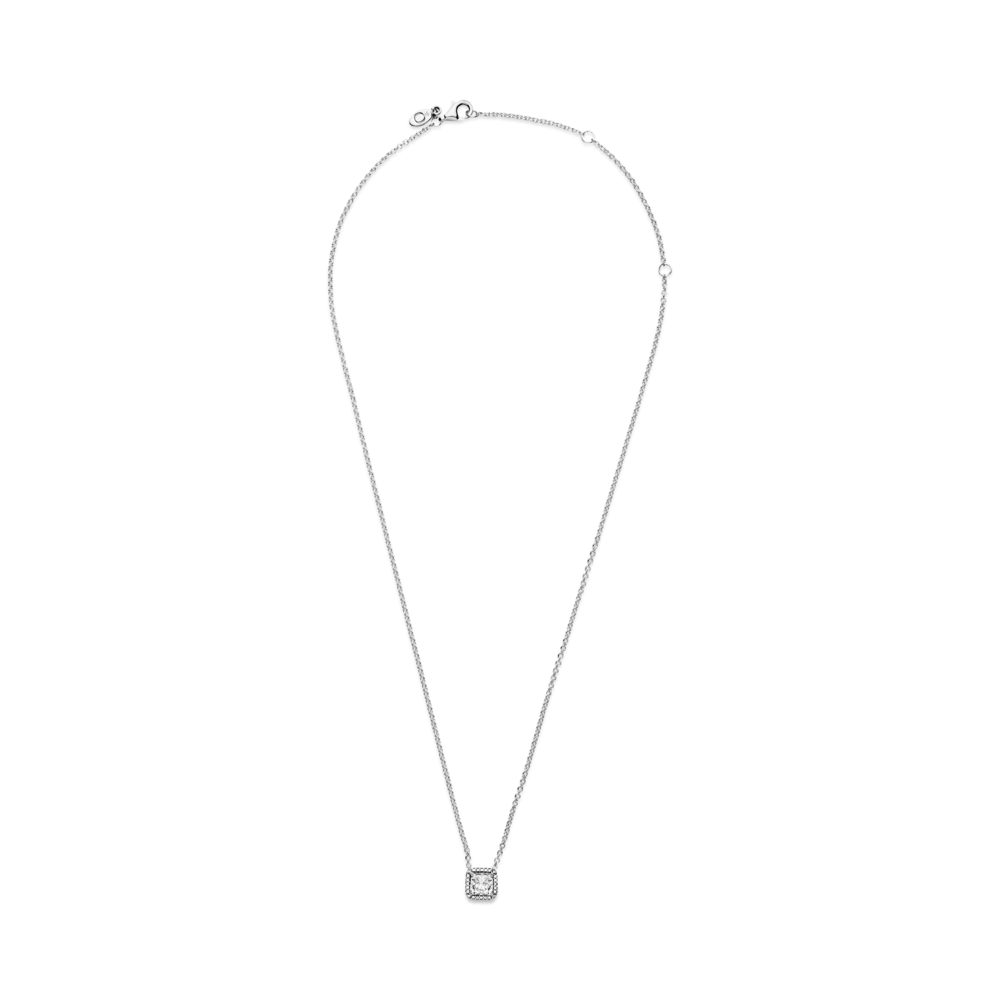 Collar Halo cuadrado brillante|Pandora - Joyas Pandora | Pandora Perú ...