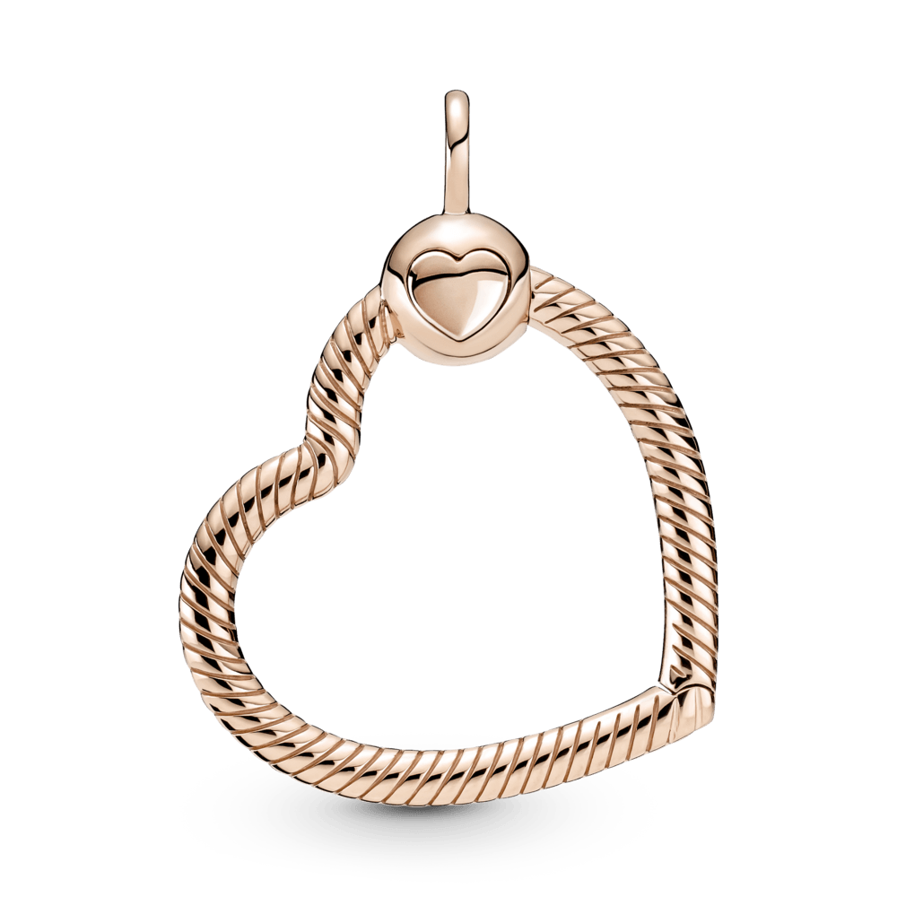 Dije Corazón Pandora Moments Recubrimiento en Oro Rosa de 14k|Pandora ...