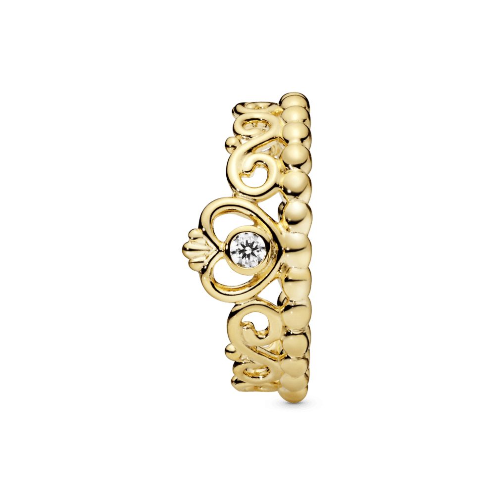 Anillo Tiara de princesa Recubrimiento en Oro de 14k|Pandora - Pandora ...