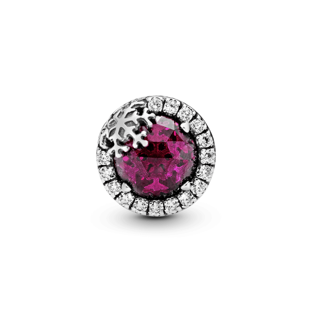 Charm Rojo Cereza Reluciente Con Copo De Nieve|Pandora - Pandora Perú ...