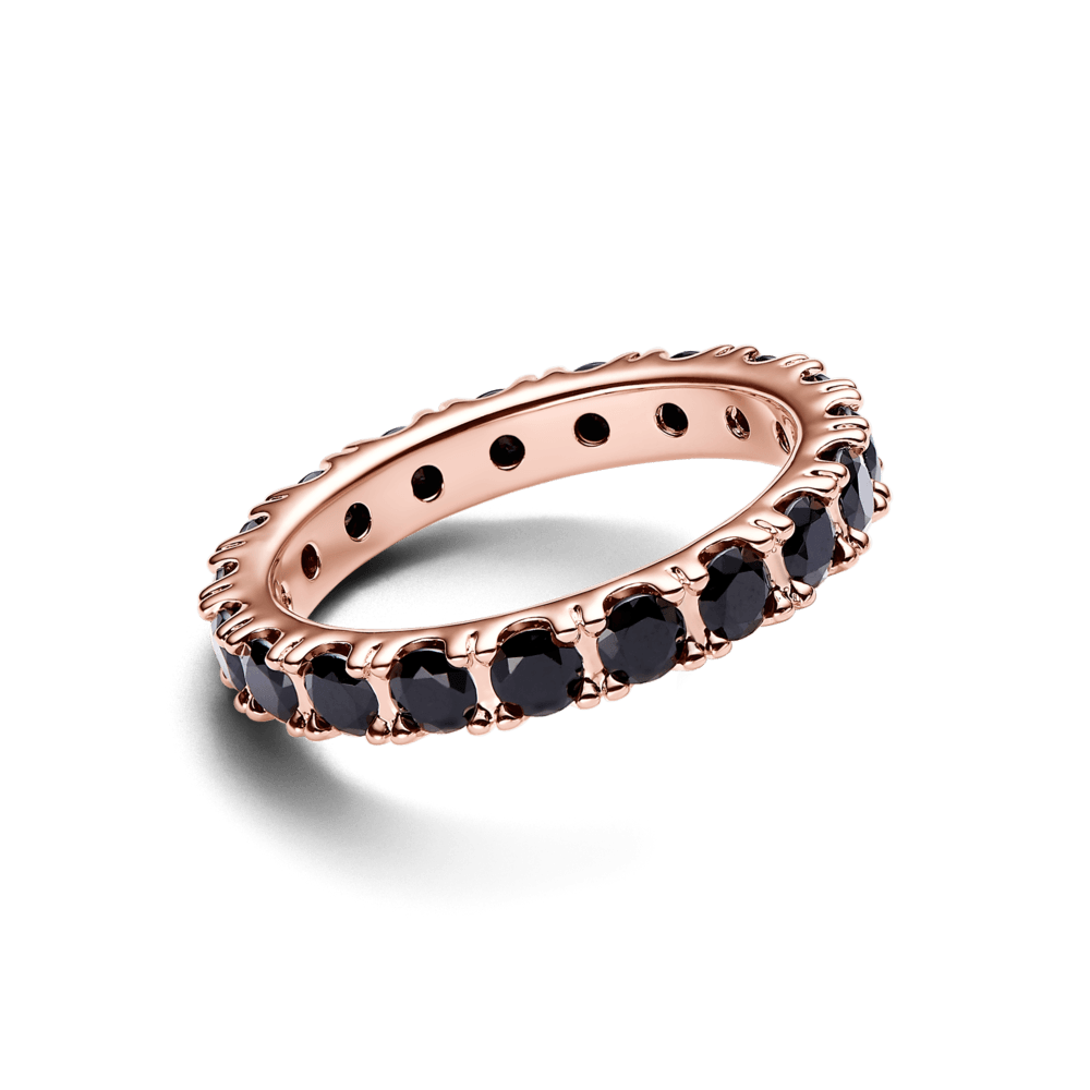 Anillo Eternity Fila Brillante Negra|Pandora - Pandora Perú| Hasta 70% ...