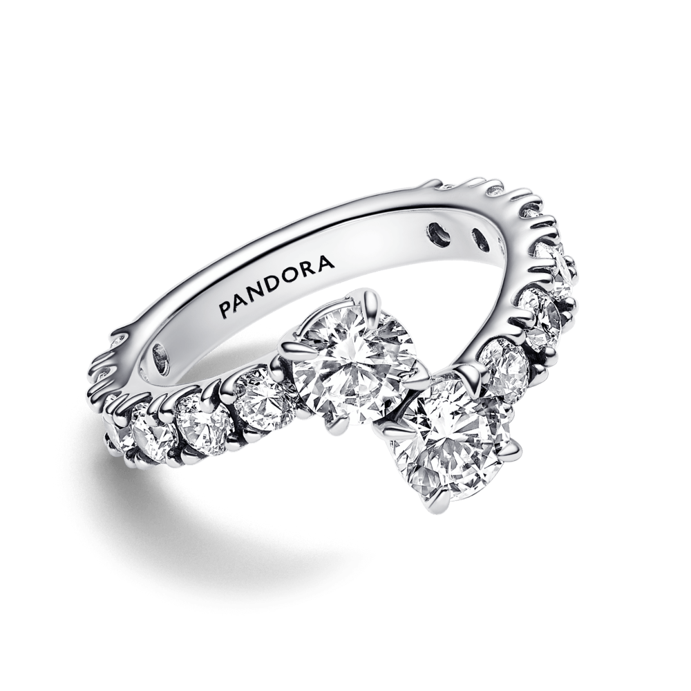 Anillo Alianza Superpuesta Brillante|Pandora - Joyas Pandora | Pandora ...