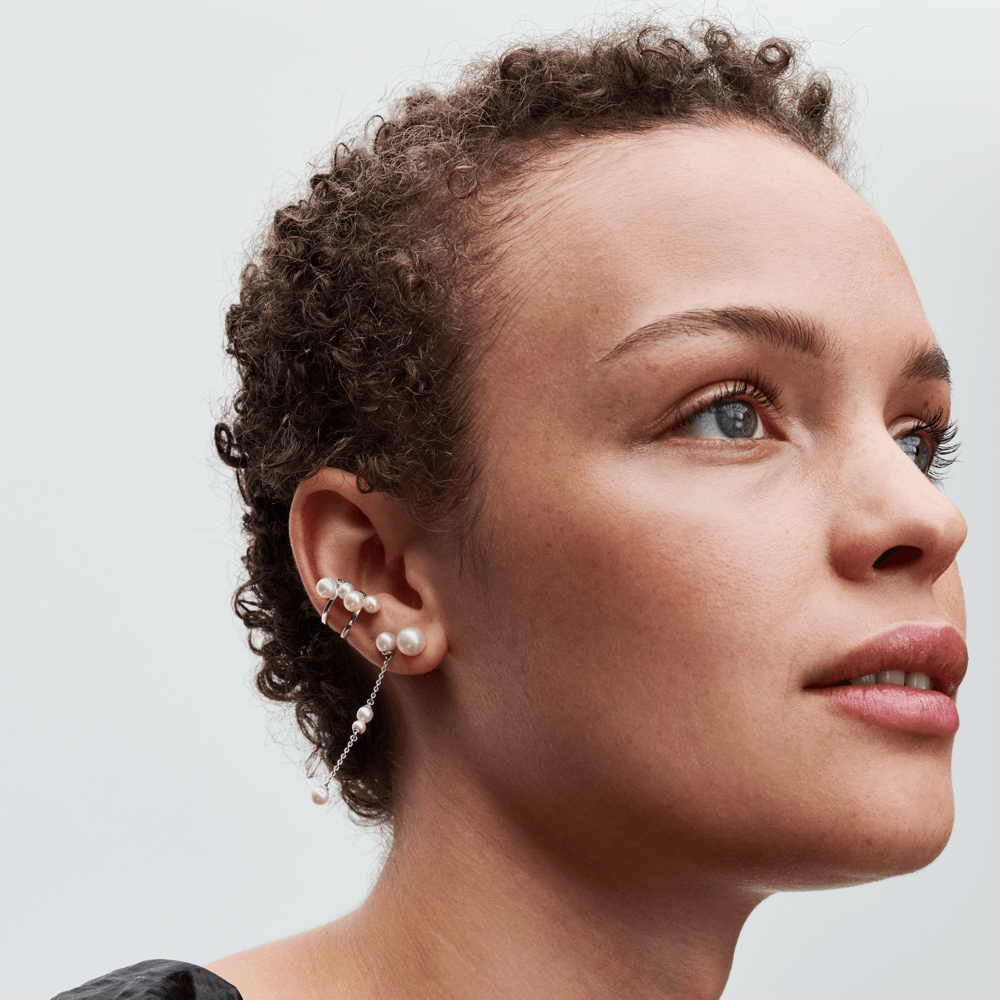 Aretes de Botón Perla Cultivada de Agua Dulce Tratada de 7mm|Pandora ...