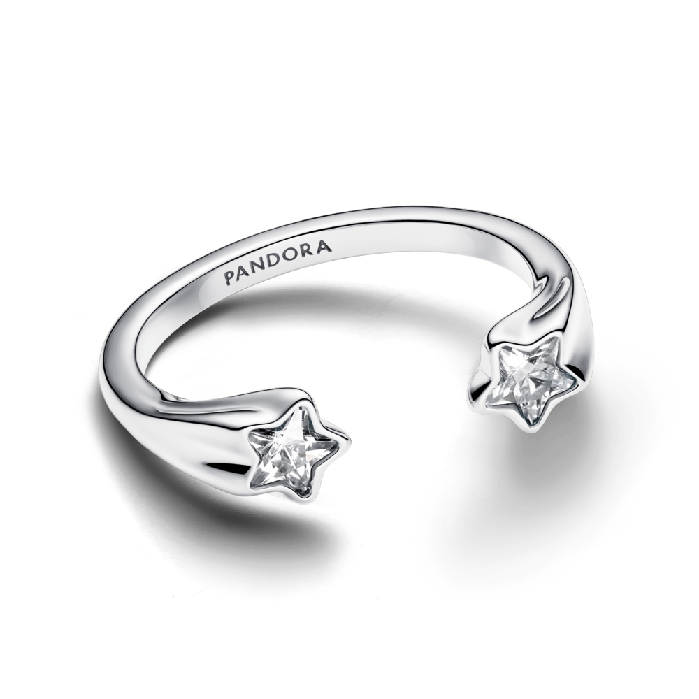 Anillo Abierto Estrellas Fugaces|Pandora - Pandora Perú| Joyería para Regalar en esta Temporada