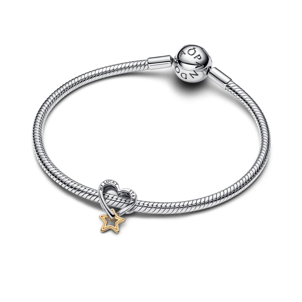 Charm Estrella y Corazón de la Suerte|Pandora - Pandora™ PE Joyería Oficial