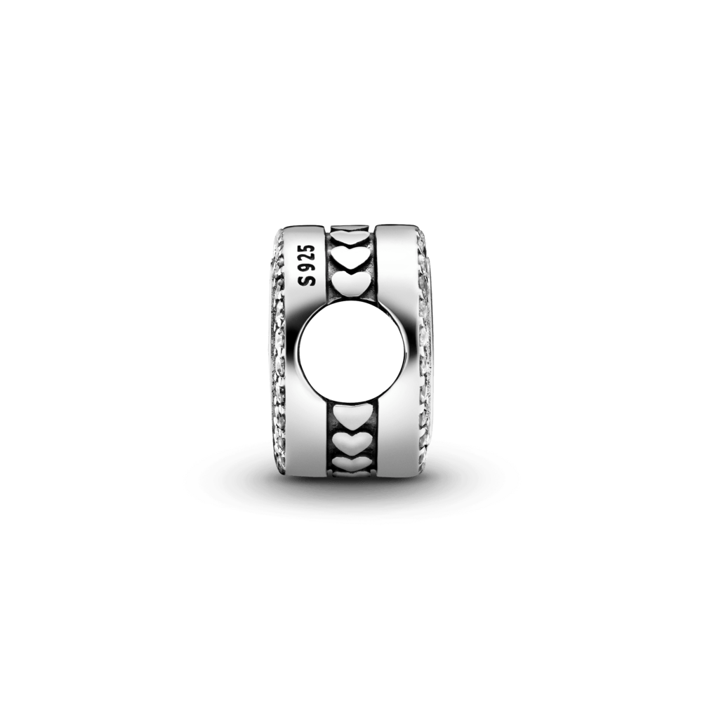 Charm de Botón Brillante para Grabar Plateado|Pandora - Pandora™ PE ...
