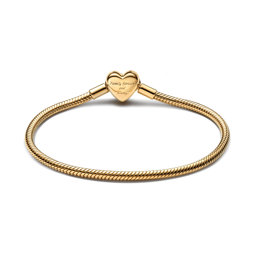 Brazalete de Cadena de Serpiente con Cierre de Corazón Infinito ...