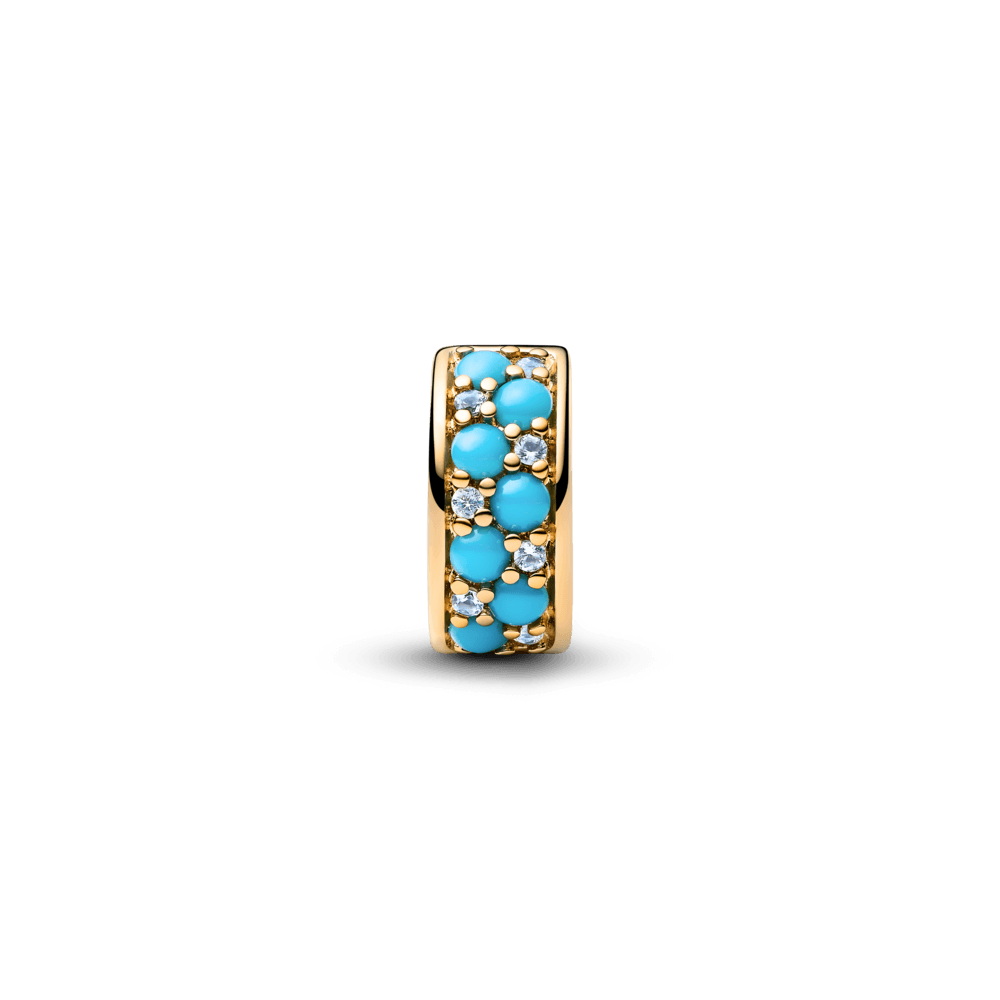 Charm de Clip Azul Agua|Pandora - Joyas Pandora | Pandora Perú Oficial