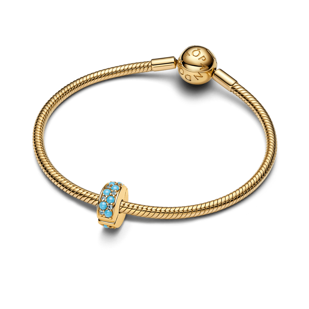 Charm de Clip Azul Agua|Pandora - Joyas Pandora | Pandora Perú Oficial